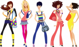 vector_fashion_girls_design_elements_set_575213 | Lakeview Foundation ...